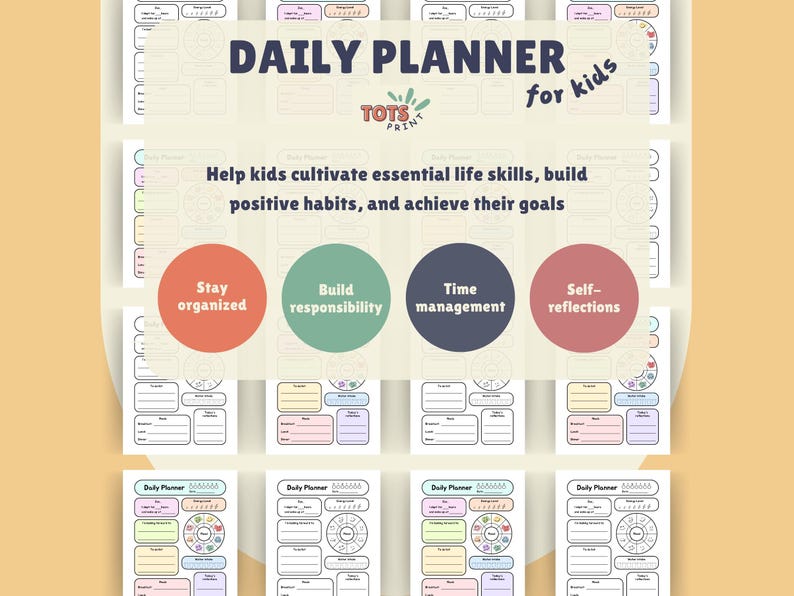 Daily Planner for Kids | Printable | Daily Schedule | Daily Routine ...
