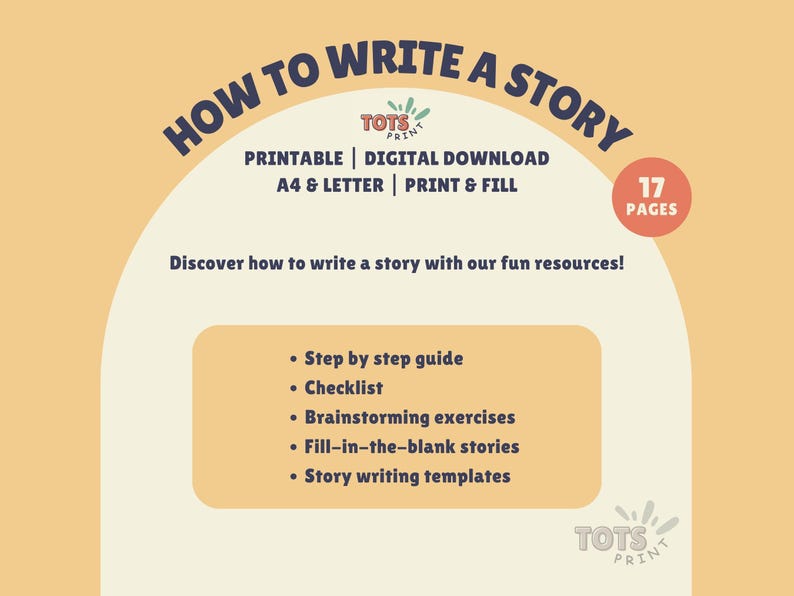 How to Write a Story | Kids Printable | Story Writing Guide and ...