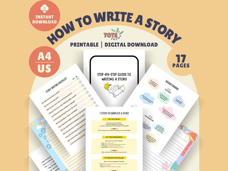 How to Write a Story | Kids Printable | Story Writing Guide and ...