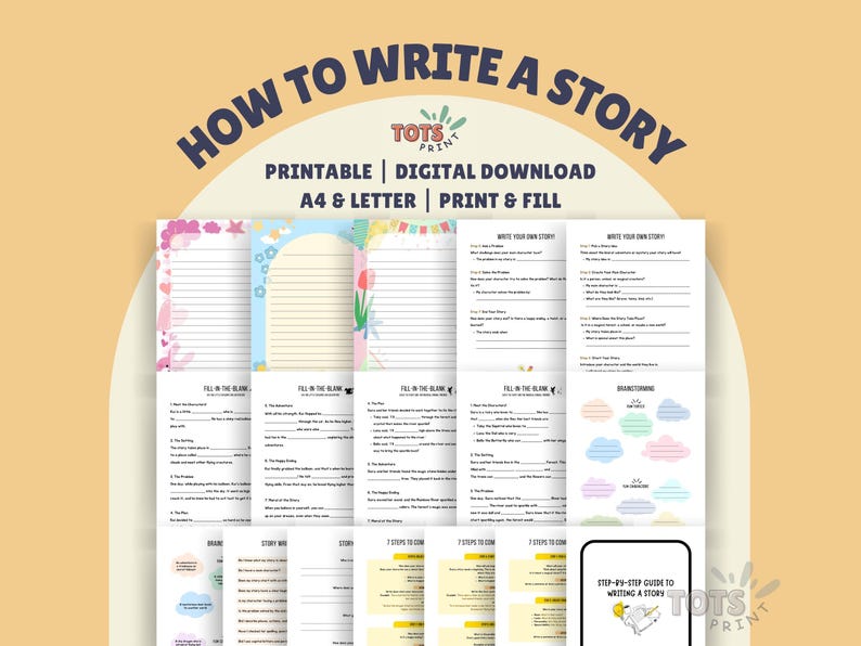 How to Write a Story | Kids Printable | Story Writing Guide and ...