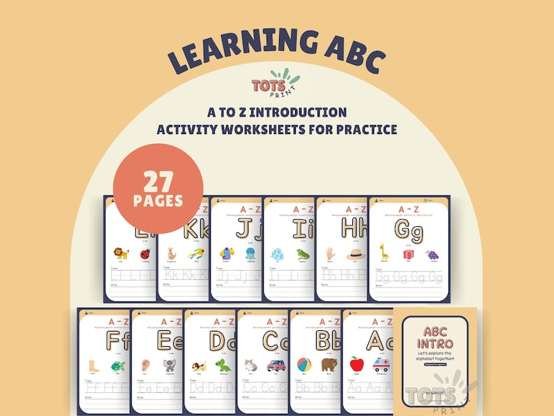 Learning Abcs | Kids Printable | Alphabet Activity Worksheet | ABC ...