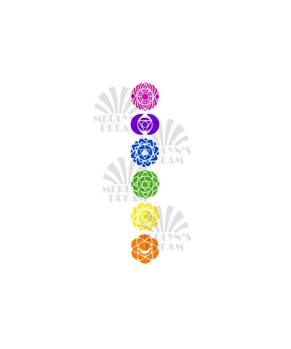 Chakra SVG Stencil Cutting File Download Decorative Yoga - Etsy