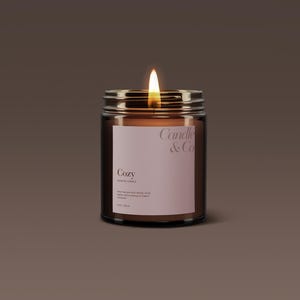 Editable Candle Label Bundle, Custom Candle Labels, Canva Label ...