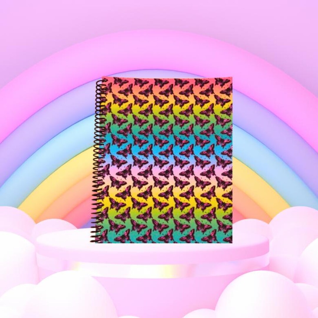 Butterfly Spiral Notebook I Preppy Notebook I Preppy Christmas Gift ...