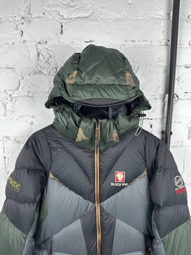 Black Yak Extreme Peak Mens Green Gray Down Jacket Size S - Etsy