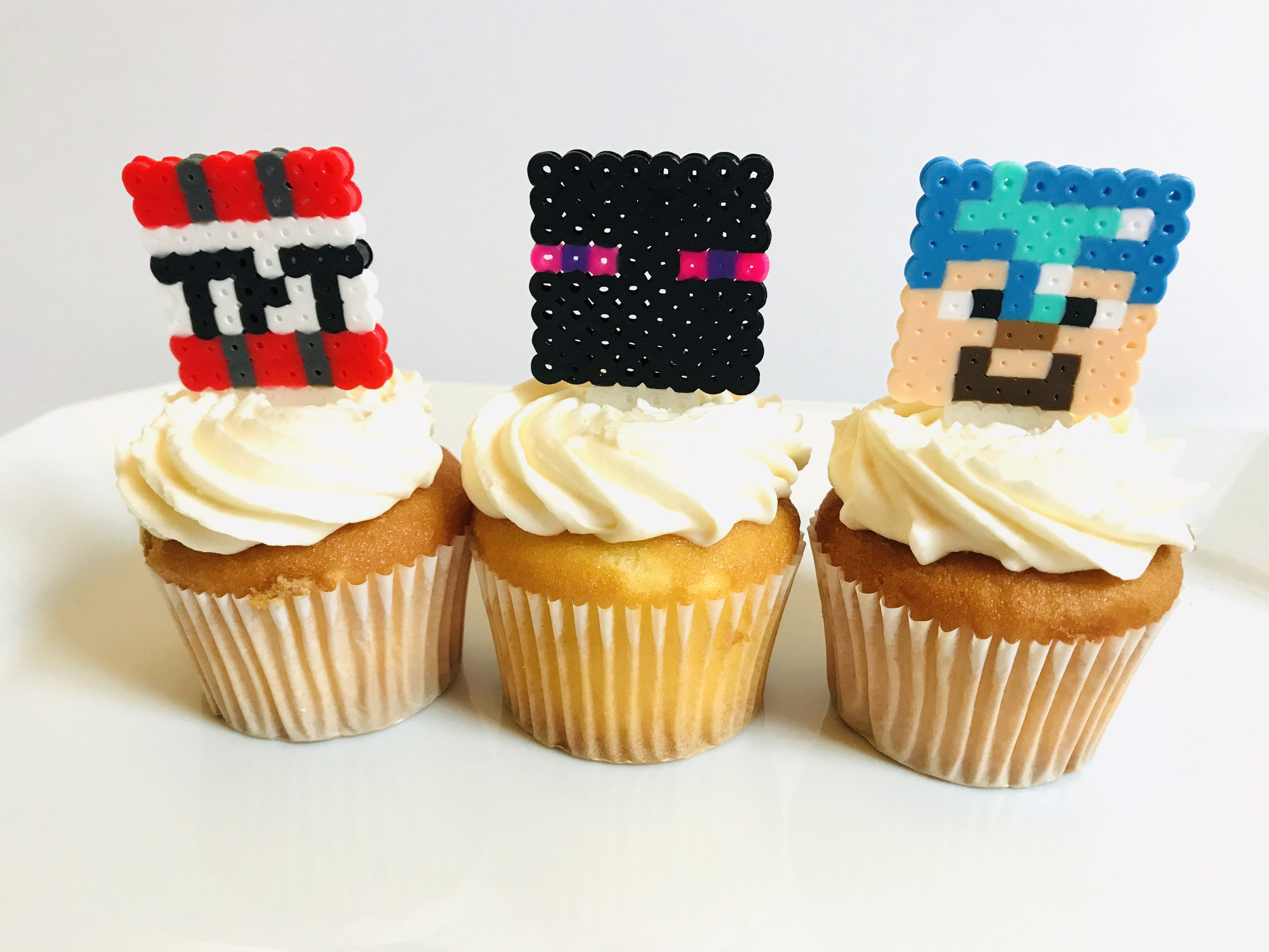 Minecraft Steve Cupcakes