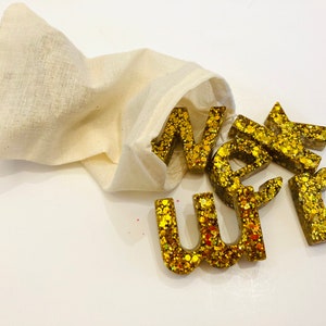 Personalized NAME Resin Letter Magnets / Customizable Lowercase Letters ...