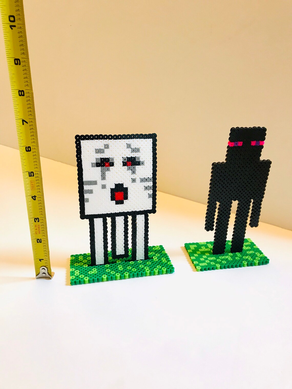 Perler Minecraft Cake Toppers, Ghast & Enderman Figures - Etsy