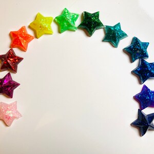 Set of 12 Deluxe Rainbow Star Magnets, Reward Magnets, Teachers Gifts ...