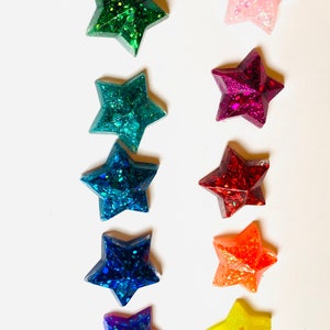 Set of 12 Deluxe Rainbow Star Magnets, Reward Magnets, Teachers Gifts ...