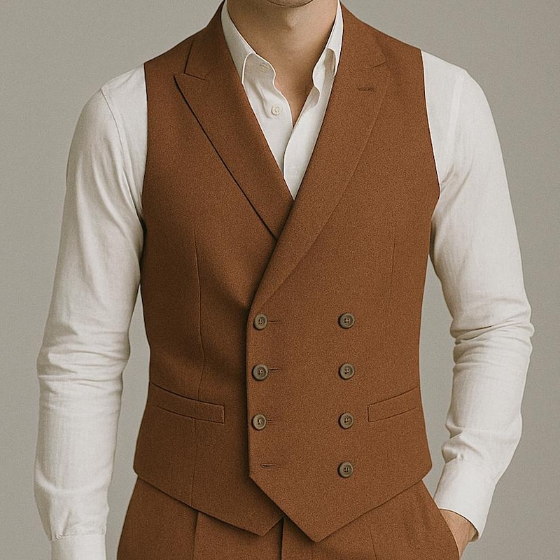 Double Breasted Vest - Etsy