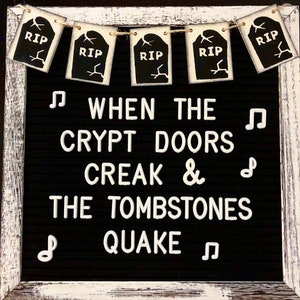 Tombstones Mini Banner Halloween Decoration - Etsy