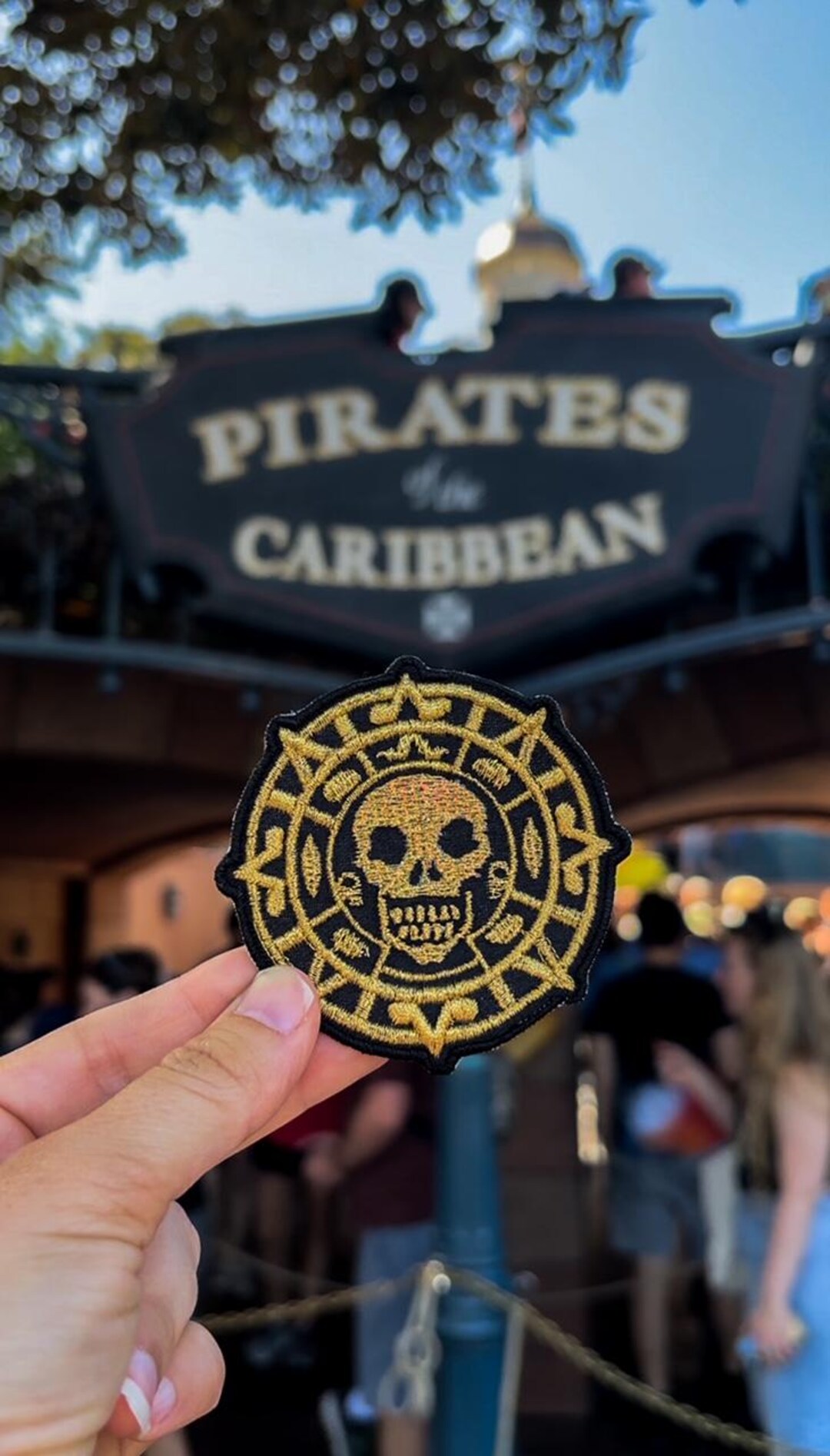 Cursed Pirate Gold Medallion Embroidered Patch for Denim Jacket Fanny ...