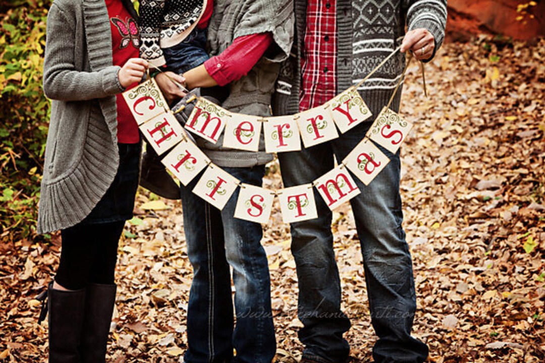 Christmas Banner MERRY CHRISTMAS - Etsy