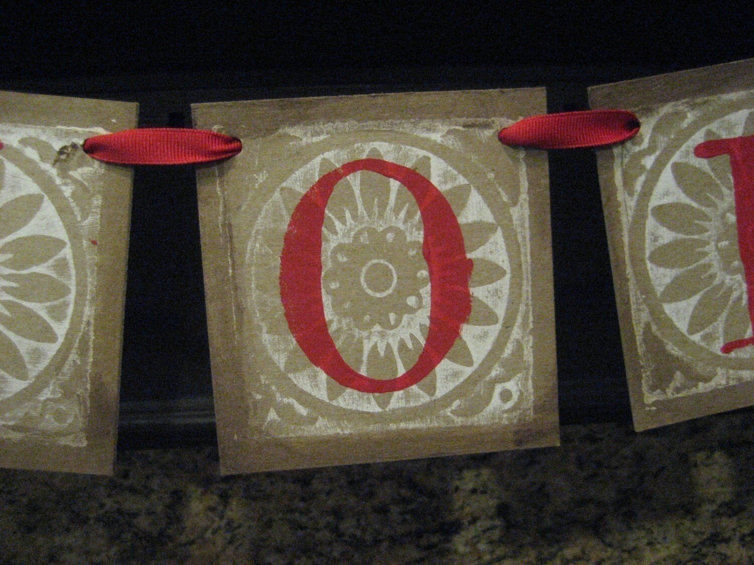 Christmas Decoration REJOICE Holiday Garland Banner Sign - Etsy