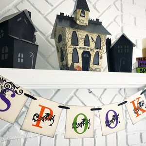 Spooky Halloween Banner Garland Decoration - Etsy