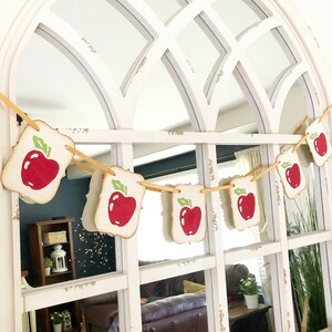 Apple Banner, Back to School Decoration - Etsy