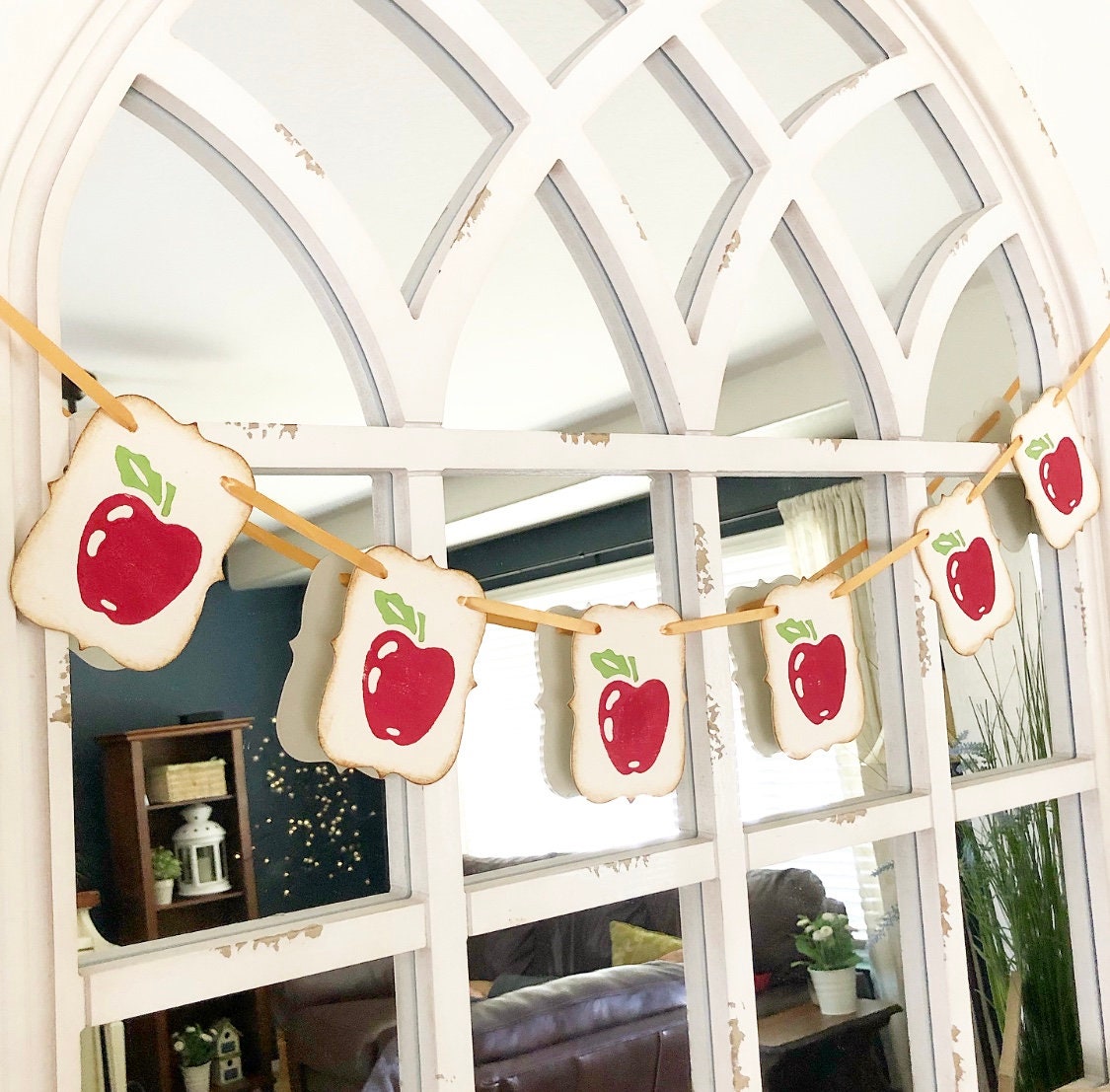 Apple Banner, Back to School Decoration - Etsy