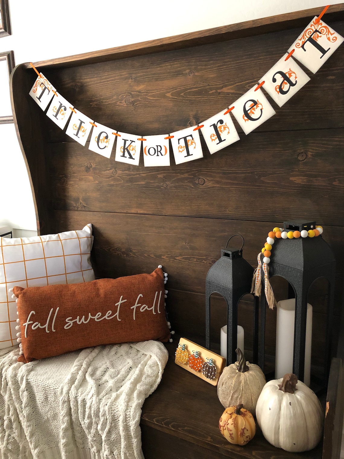 Halloween Banner TRICK OR TREAT | Etsy