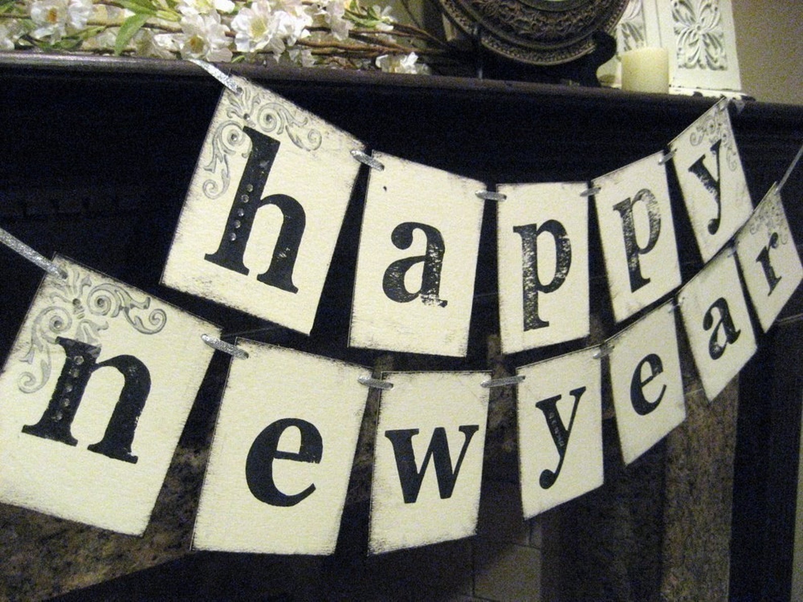 New Year Banner HAPPY NEW YEAR Decoration - Etsy