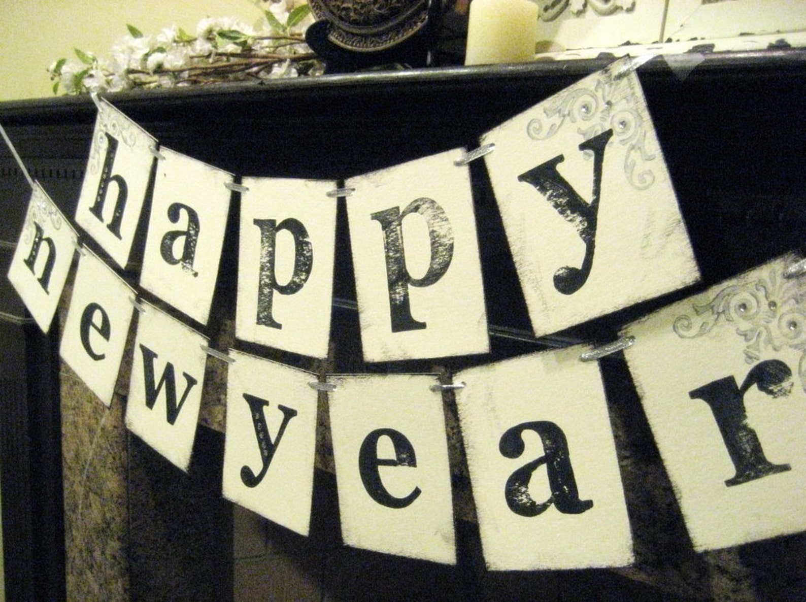 New Year Banner HAPPY NEW YEAR Decoration - Etsy
