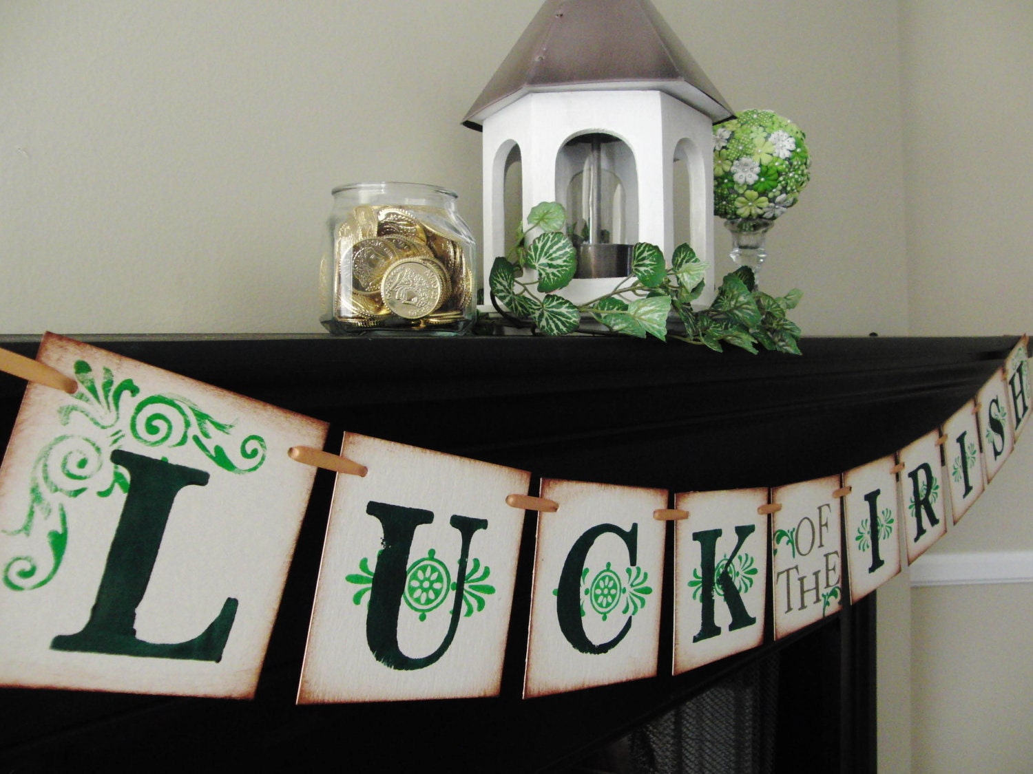 St Patricks Day Decoration Luck of the Irish Banner Sign - Etsy