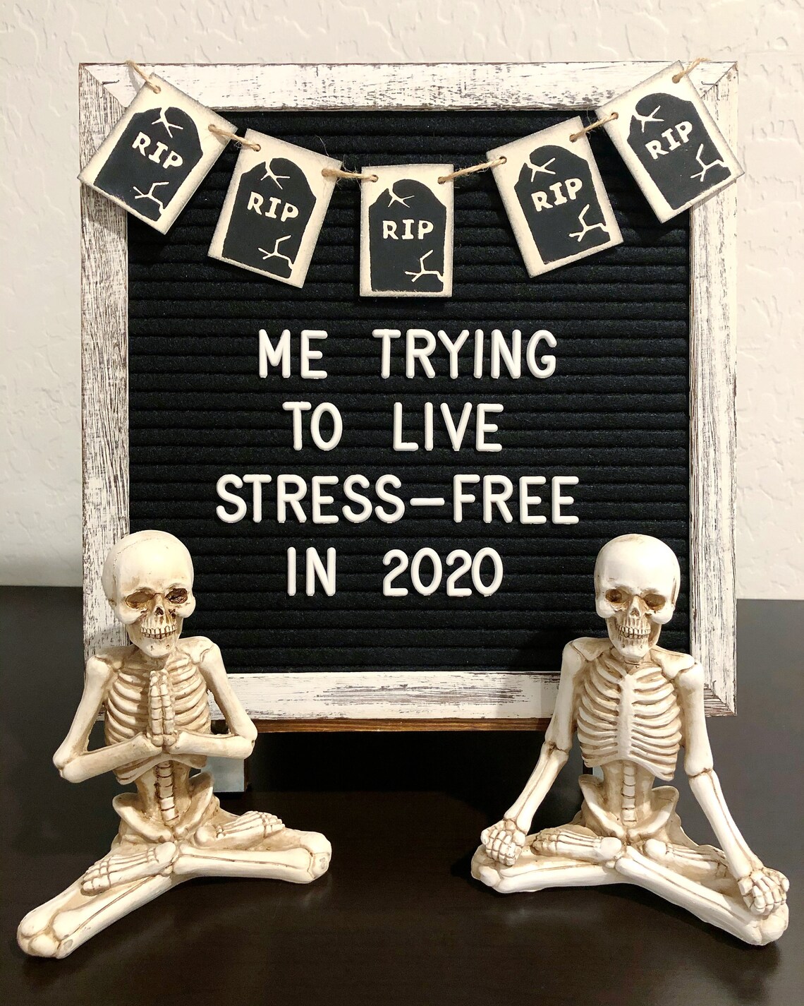 Tombstones Mini Banner Halloween Decoration | Etsy