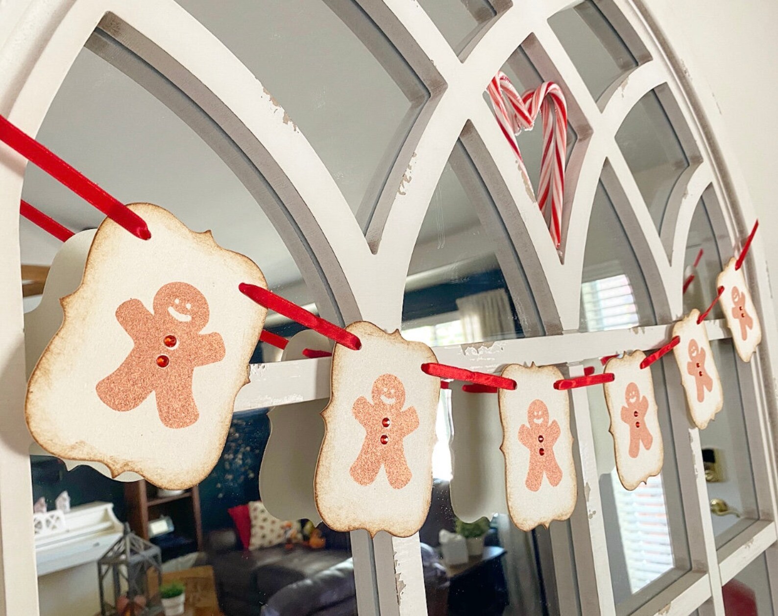 Gingerbread Banner Christmas Garland Decoration | Etsy