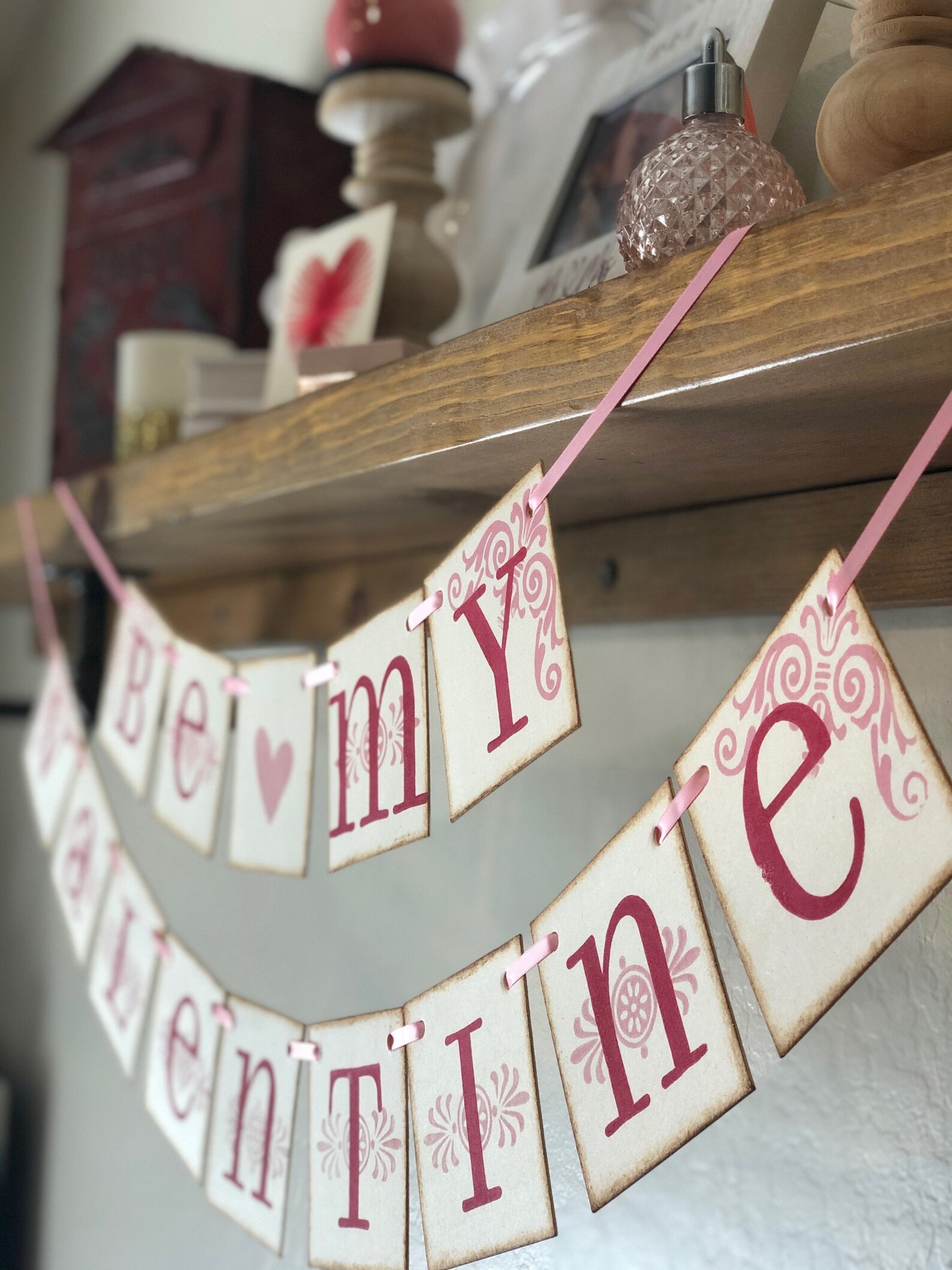 Valentines Day Decoration Be My Valentine Sign, Banner, Garland, Swag ...
