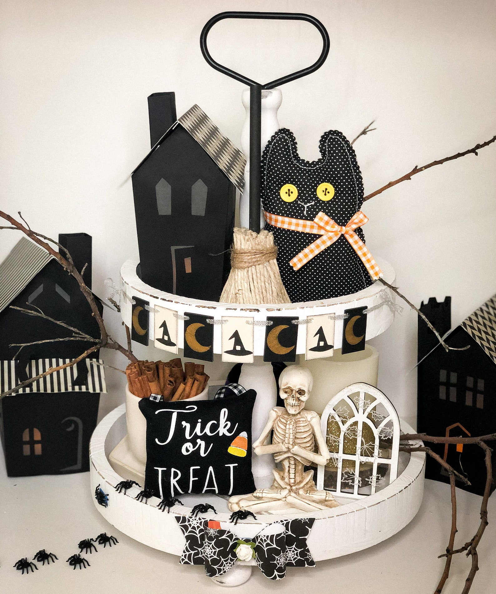 Mini Witch Banner- Halloween Banner Garland Tiered Tray Letter Board ...