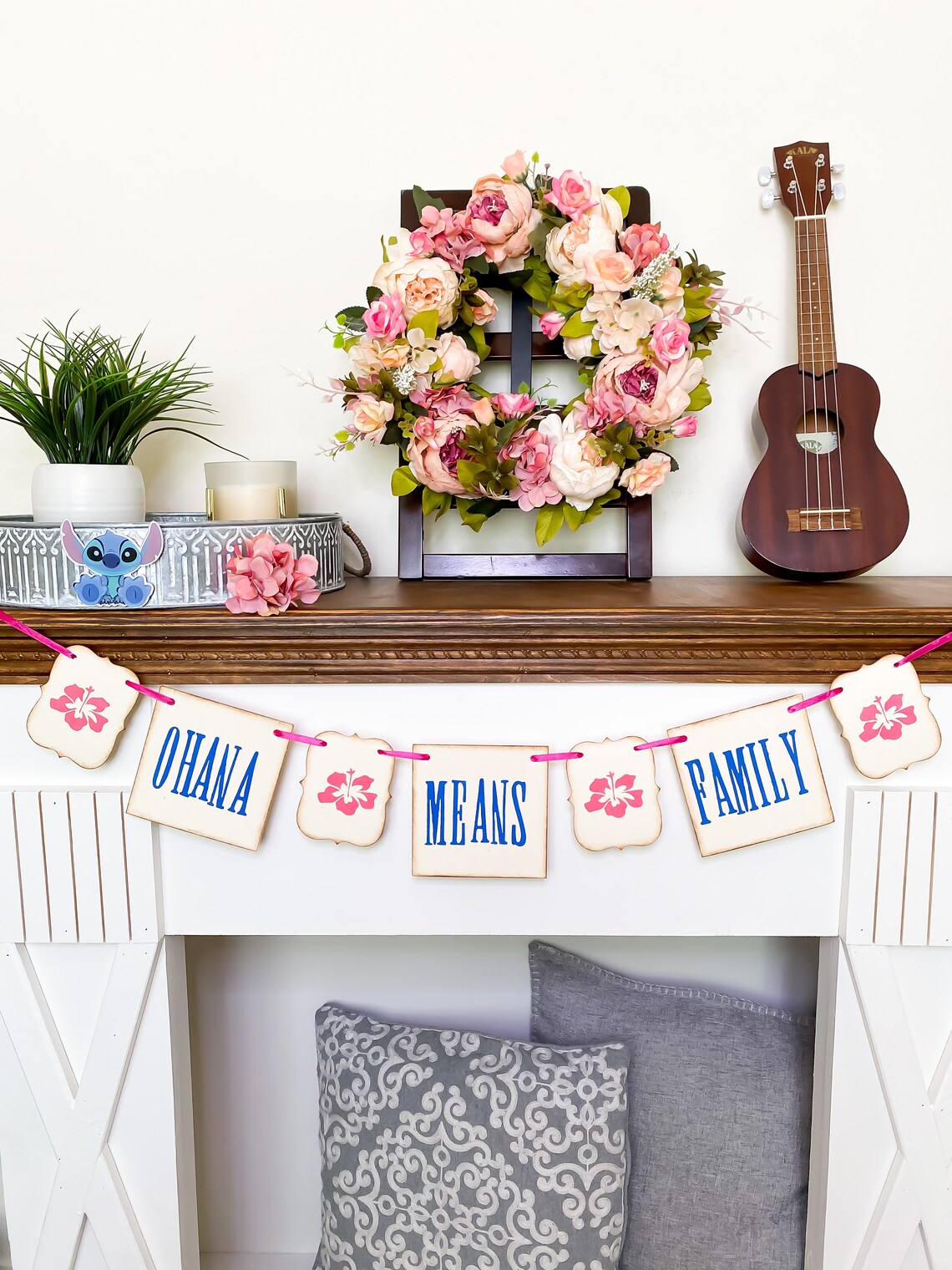 Ohana Means Family Banner Garland Swag Disney Inspired - Etsy
