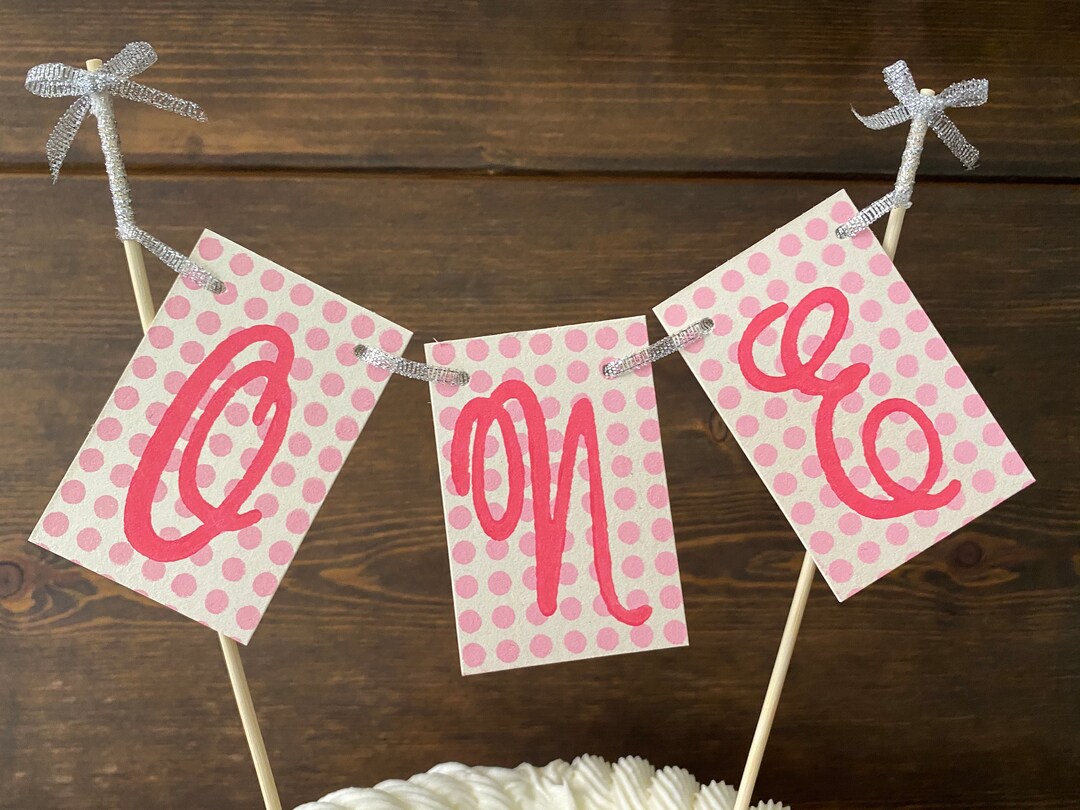 Mini Birthday Cake Topper Banner - Etsy