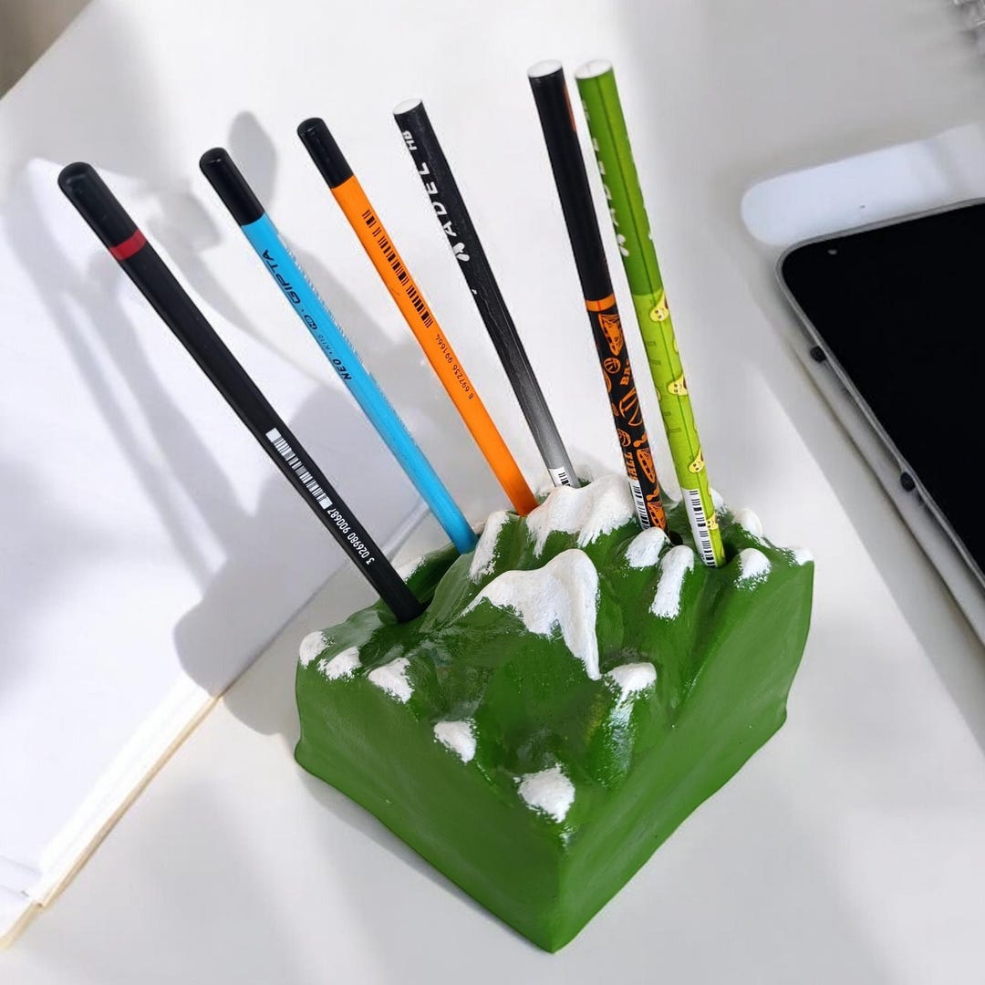 Everest Concrete Pencil Holder Valentine's Day Decor Gift for Kids or ...