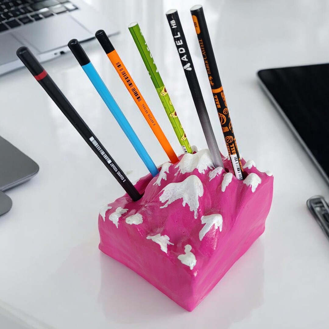 Everest Concrete Pencil Holder Valentine's Day Decor Gift for Kids or ...