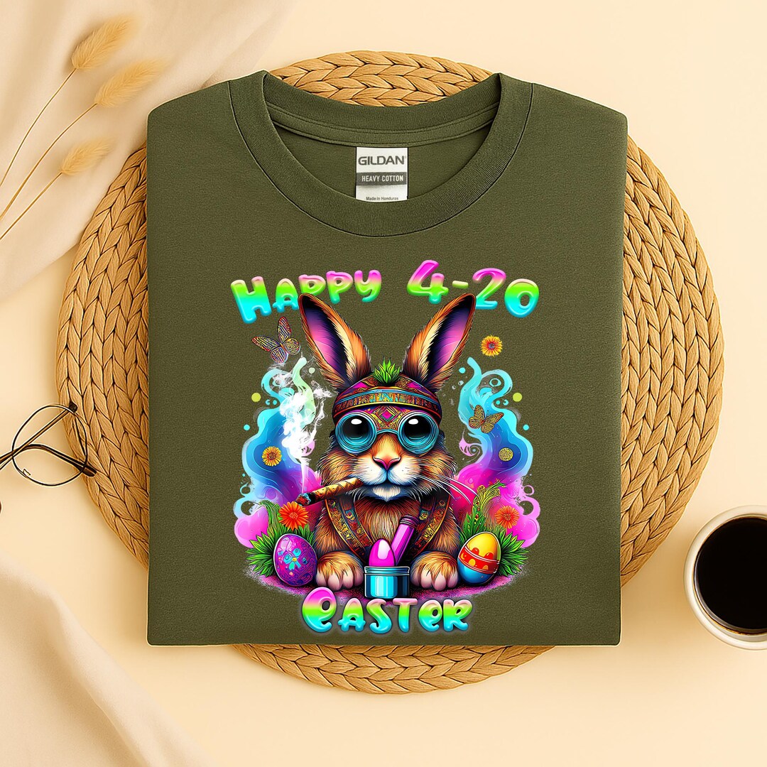 420 Happy Easter Shirt #4: Easter 4/20, Adult Humor, Fun Easter Tee ...