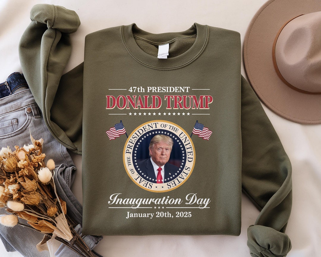 President Donald Trump Inauguration Day Shirt, 47th US President ...