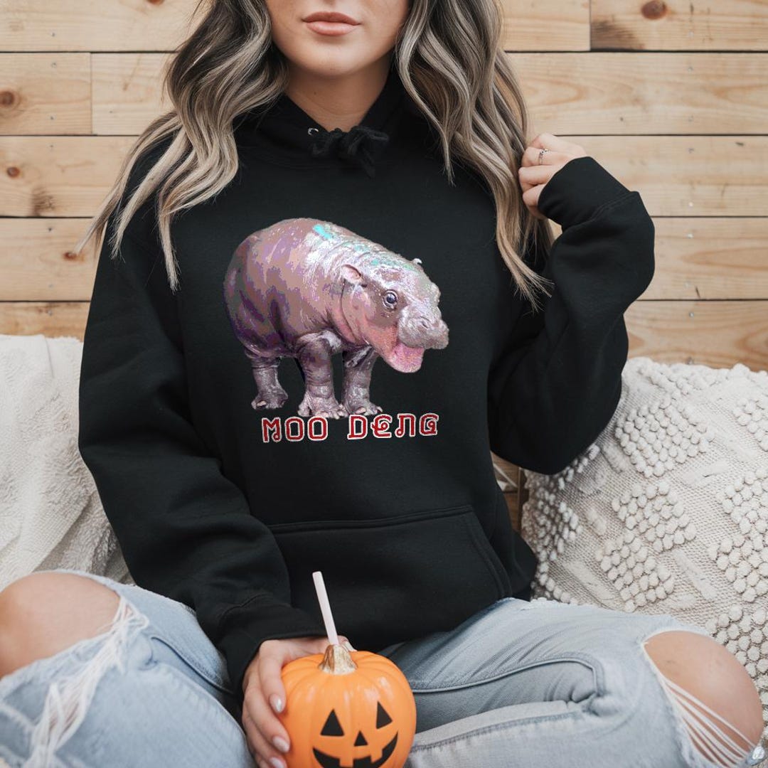 Moo Deng Bouncy Pig in Thailand Sweatshirt, Moo Deng Sweater, Funny ...
