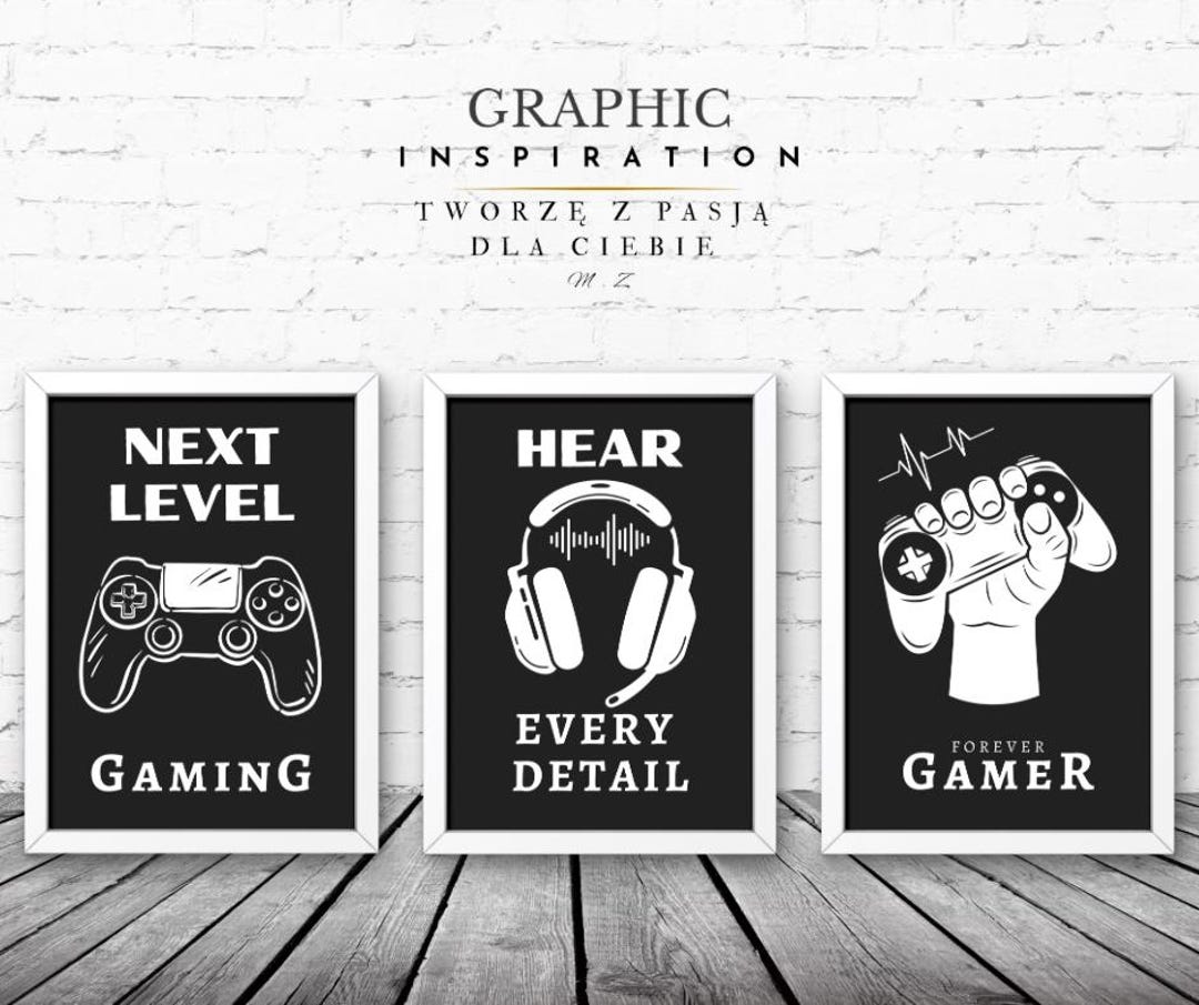 3 GAMEING POSTERS File to Download - Etsy