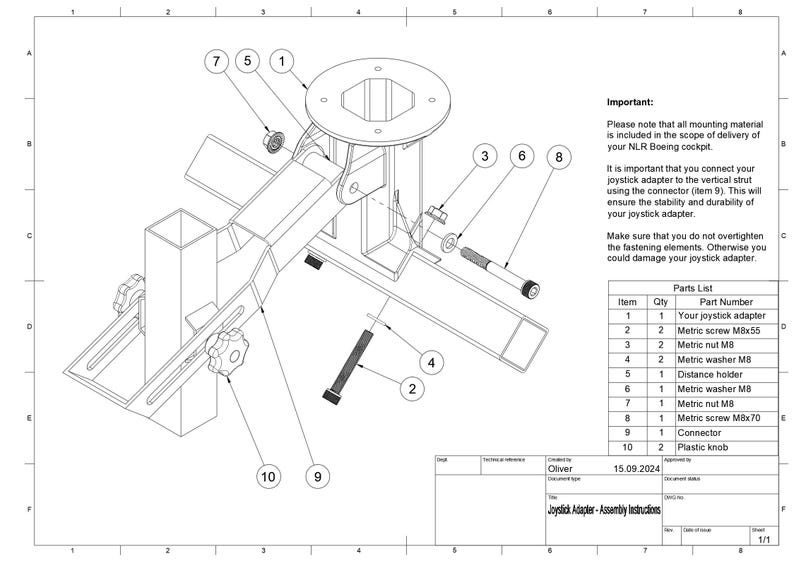 Virpil VPC Mongoost-50cm3 Joystick Adapter: Next Level Racing Flight ...