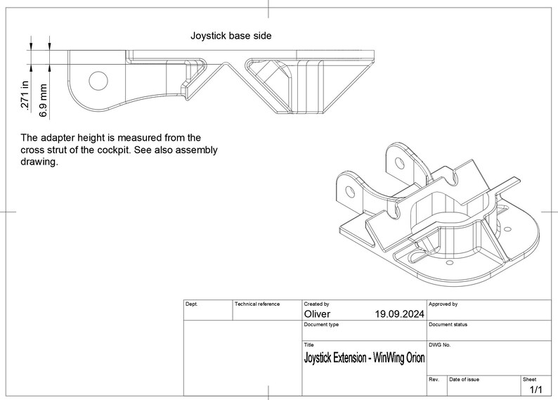 Winwing / Winctrl Orion 2 - Joystick Adapter for Next Level Racing ...