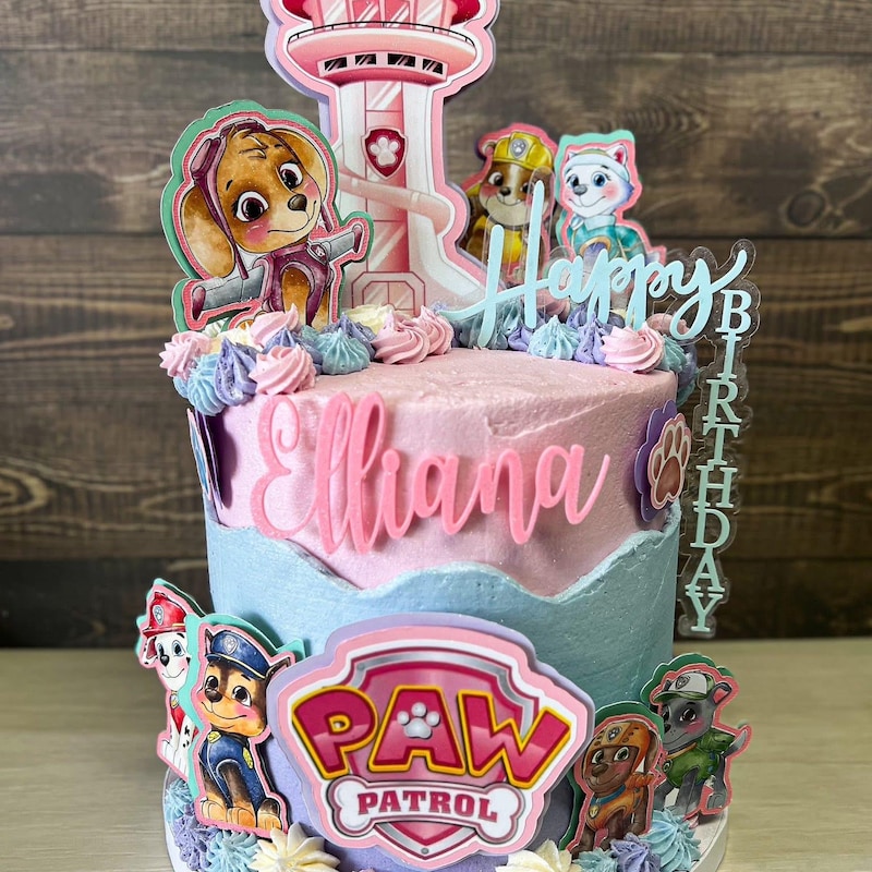 Edible Paw Patrol Cake Paper - Etsy