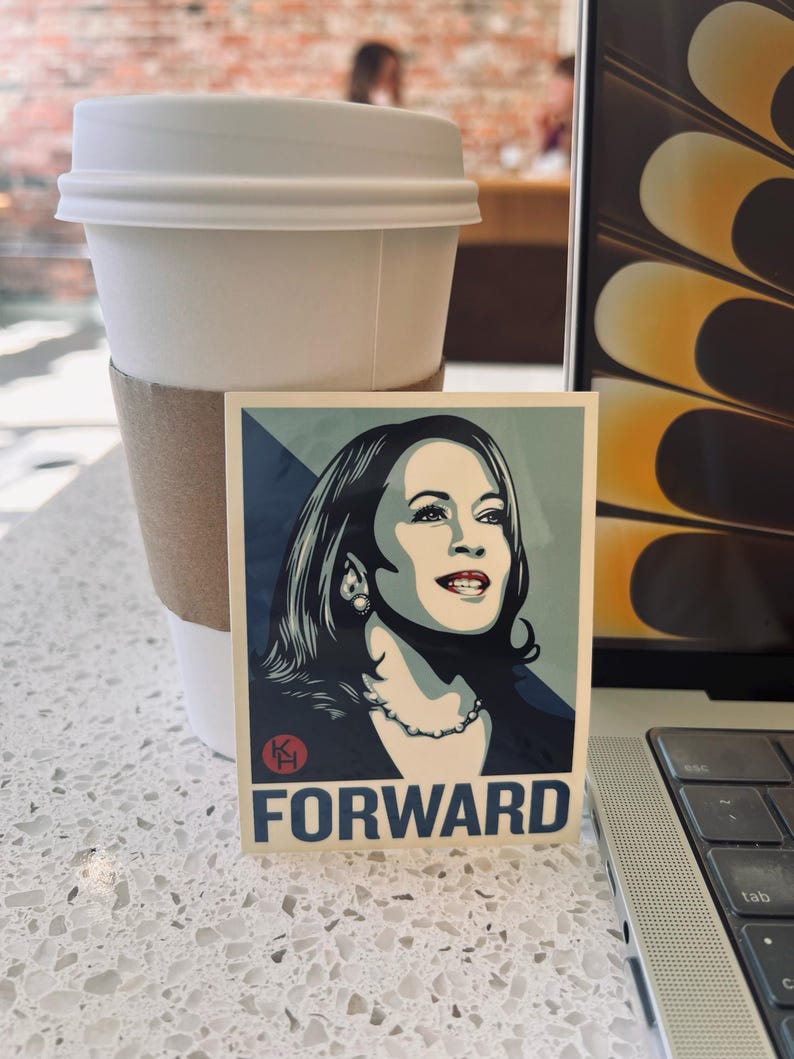 Kamala Harris “forward” Sticker | Progressive Leadership Art | Kamala ...