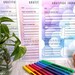 Gratitude Journal Page Set: Teal, Purple, Pink (PDF Download) - Etsy