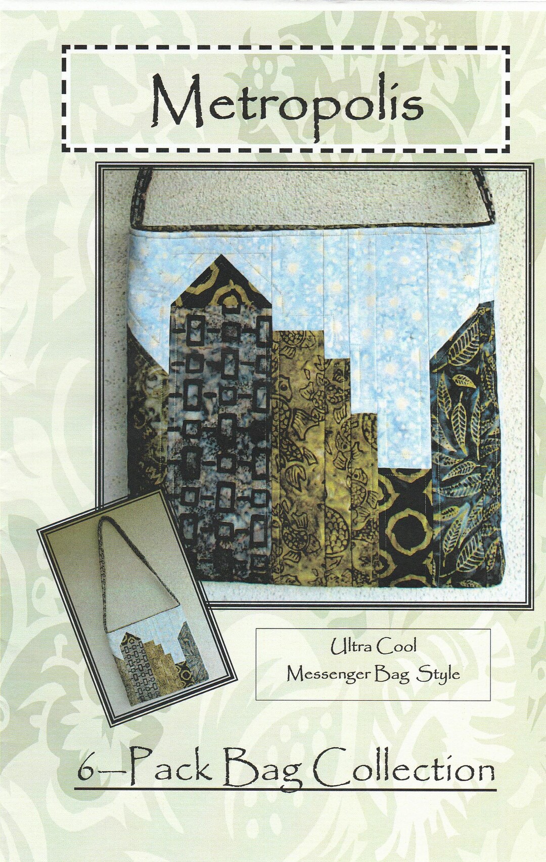 Metropolis - Messenger Bag Style Quilted Bag - Etsy