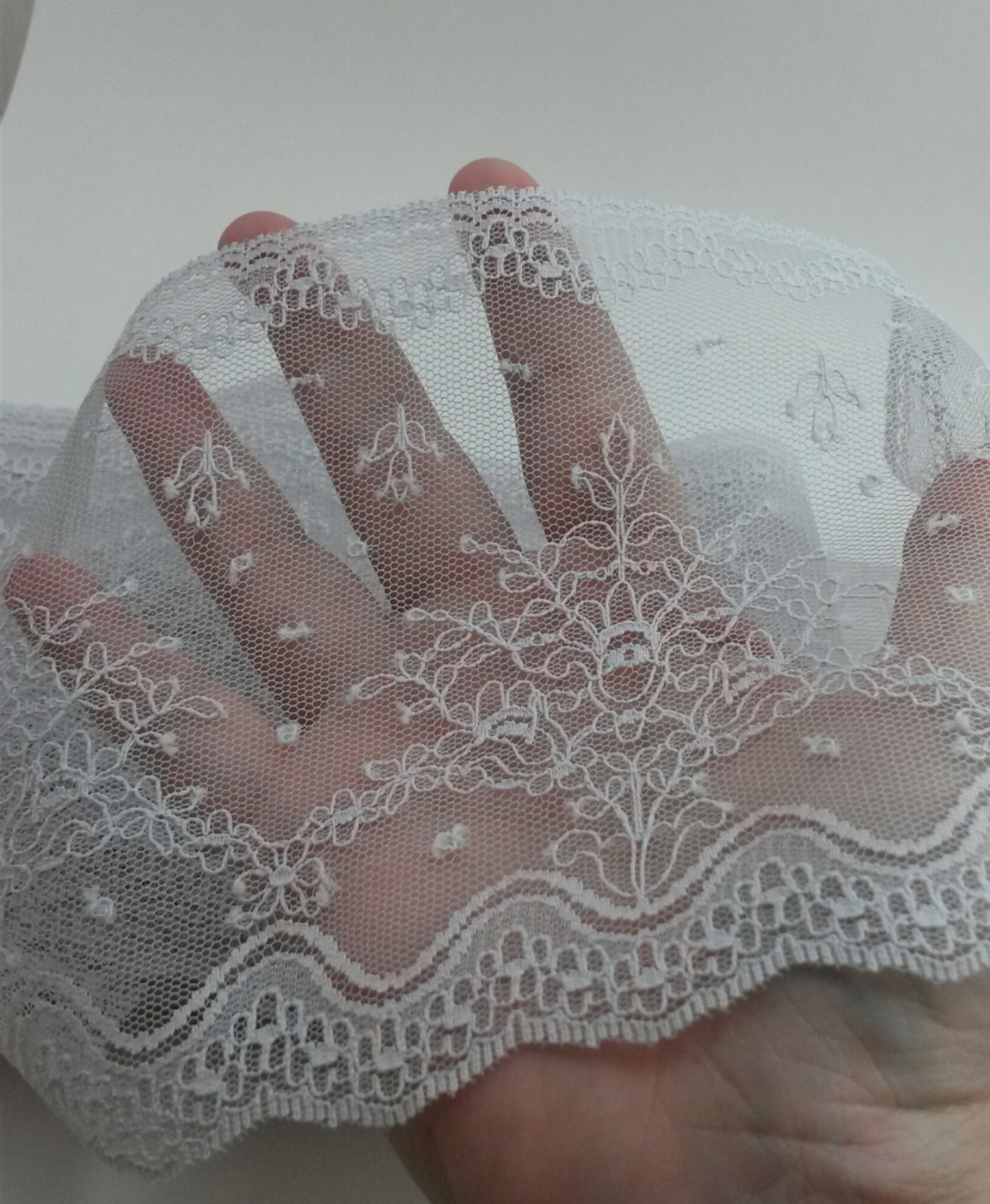 Lace Yardage, Light Grey, 5 Wide, 8 Yards Floral or Tree Pattern - Etsy ...