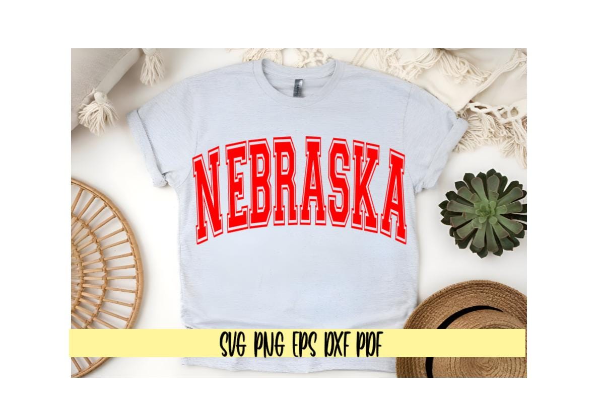 Nebraska Svg Png Eps Dxf Pdf Sublimation/nebraska Varsity Letters ...