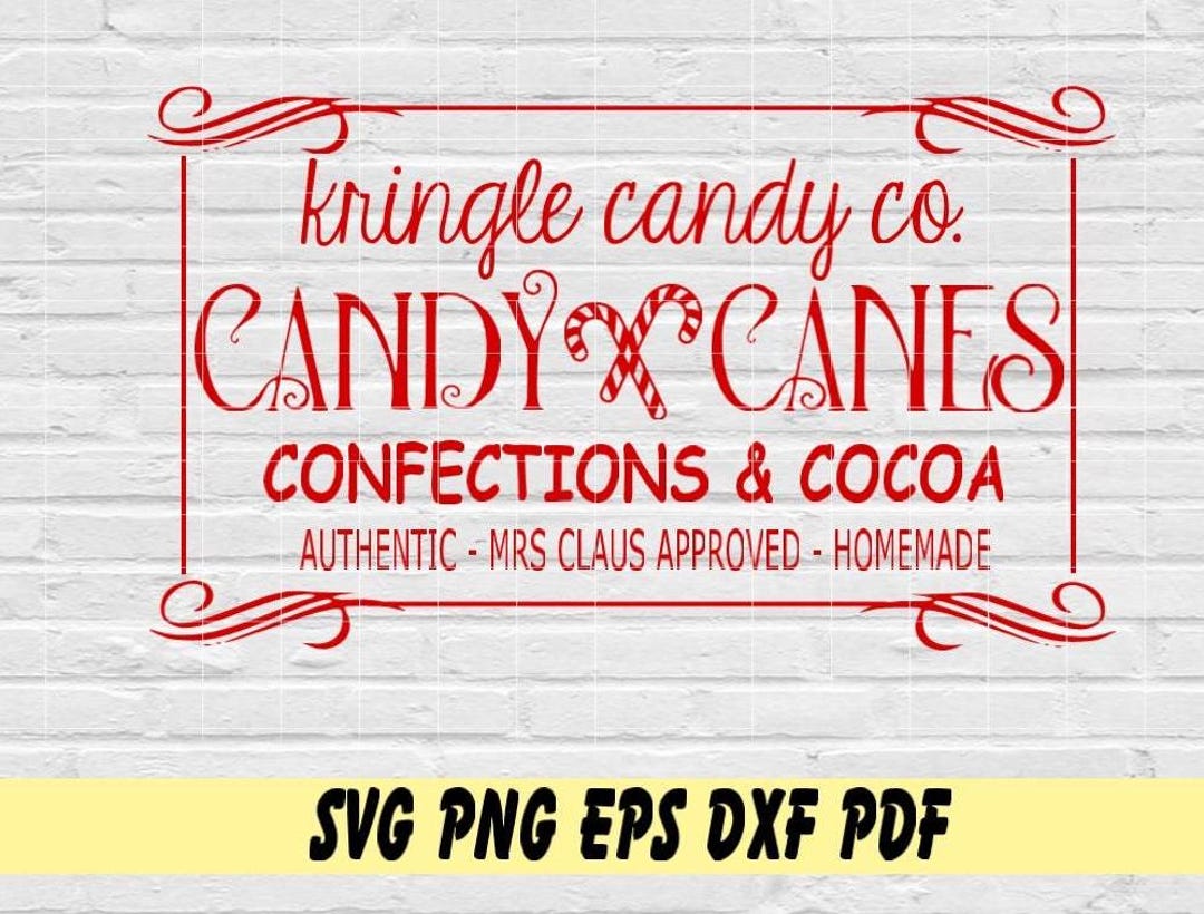 Kringle Candy Co Candy Canes Confections & Cocoa Authentic Mrs Claus ...