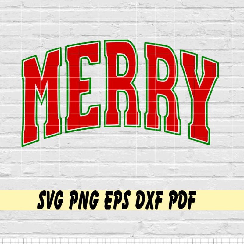 Be Merry Svg - Etsy