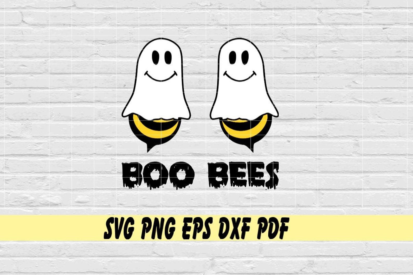 Boo Bees Svg Png Eps Dxf Pdf/bees Dressed up as Ghosts for Halloween ...