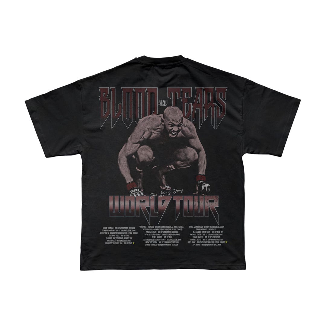 Jon Jones UFC World Tour Tee: Vintage 90s MMA Graphic - Etsy